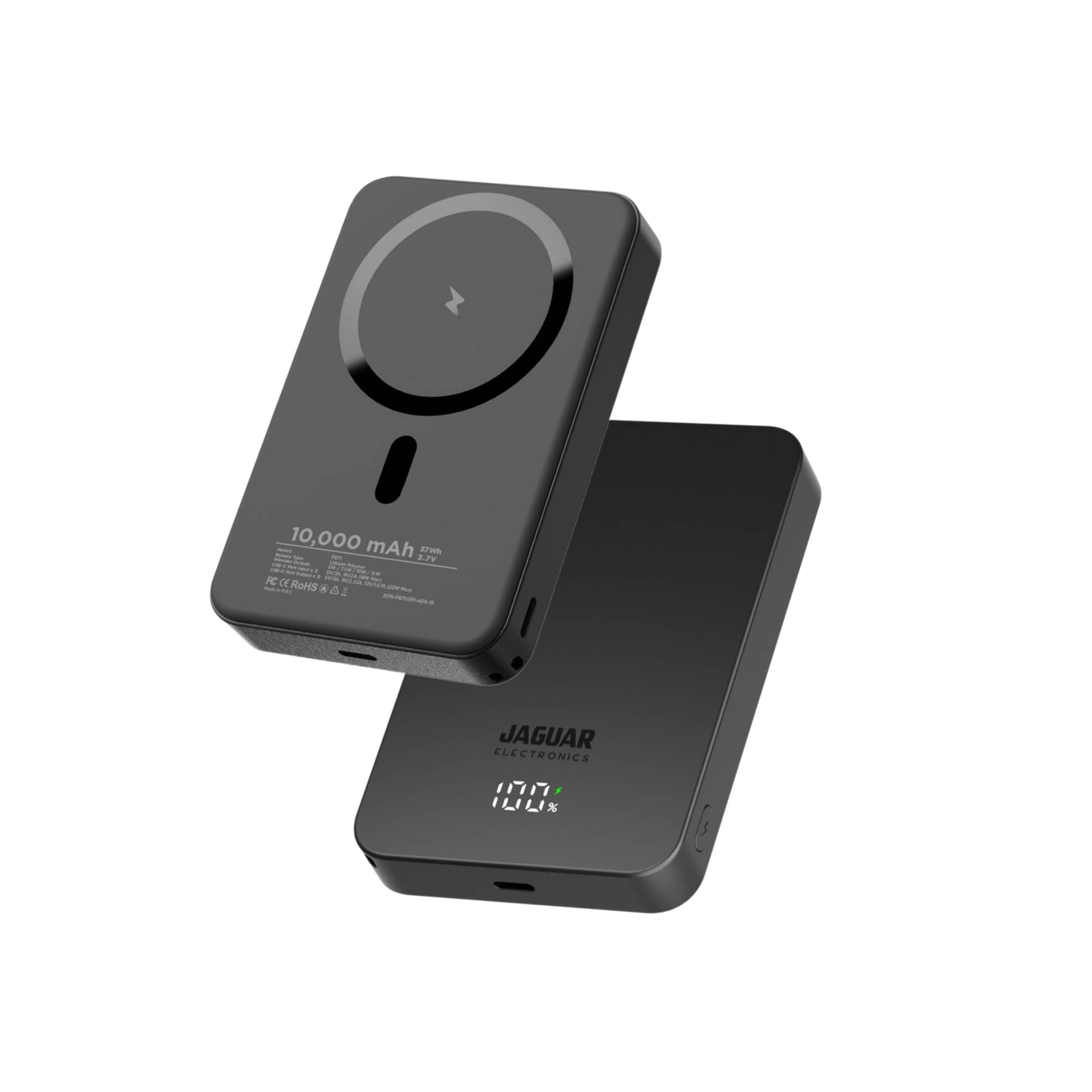 Jaguar Electronics PB71 10000mAh 20W PD/QC 3.0 Magnetic Wireless Power ...