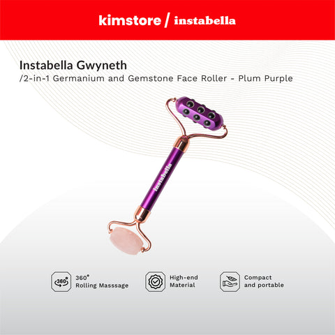 Instabella Gwyneth 2-In-1 Germanium & Gemstone Face Roller – KIMSTORE