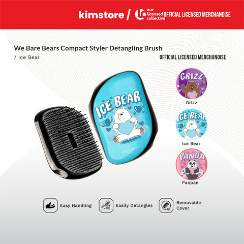 We Bare Bears Compact Styler Detangling Brush – KIMSTORE